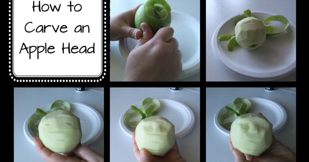 How to carve an Apple Head