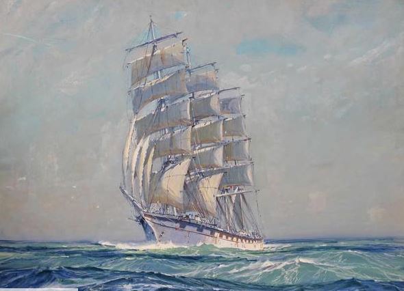 historic-marine-france: Marin-Marie ( 1901-1987)peintre officiel de la ...