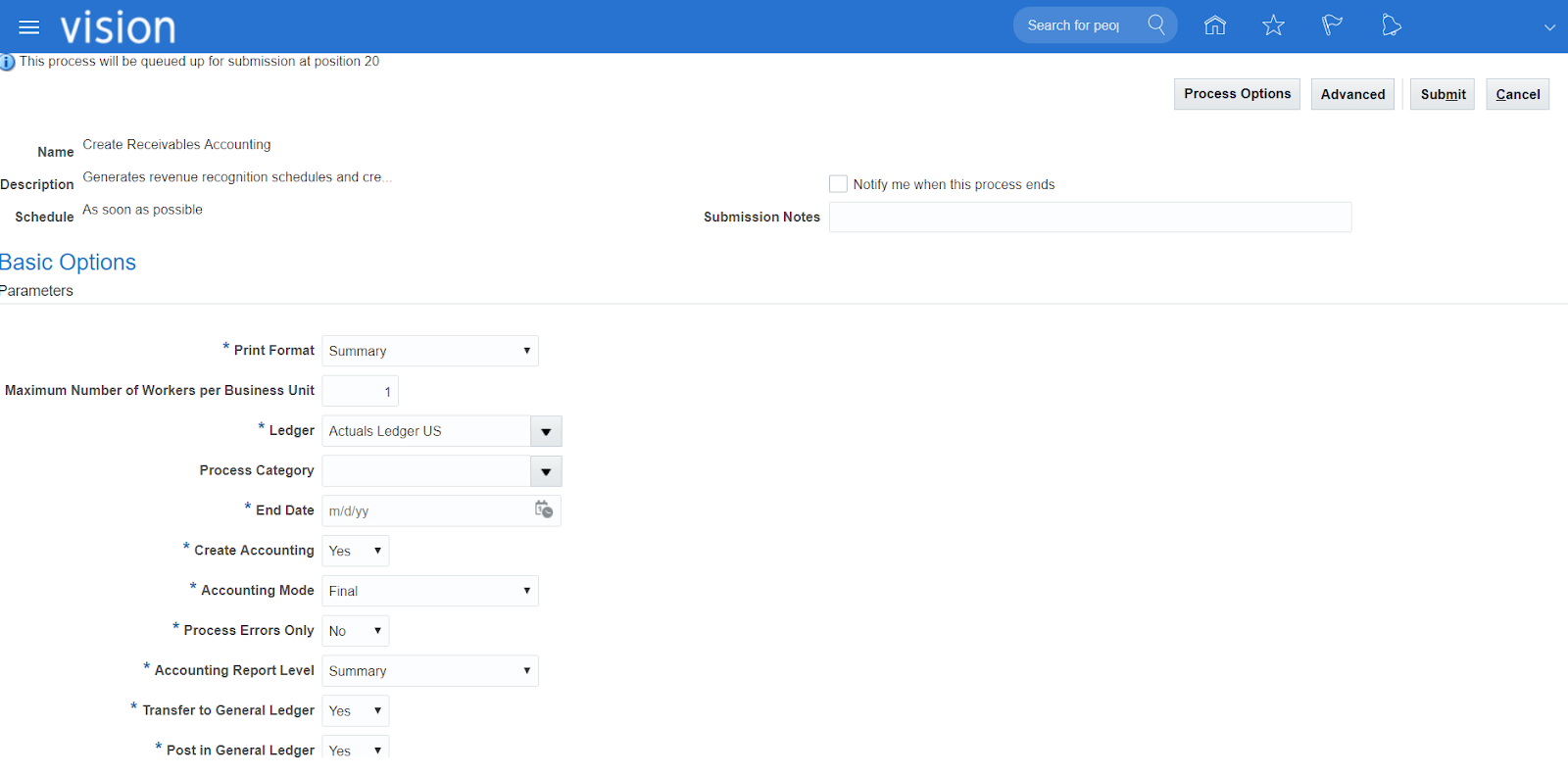 The Oracle Prodigy Create Accounting For Receivables In Oracle Fusion