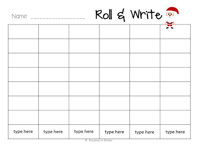 Freebielicious: *Editable* Roll & Write Sight Word Center