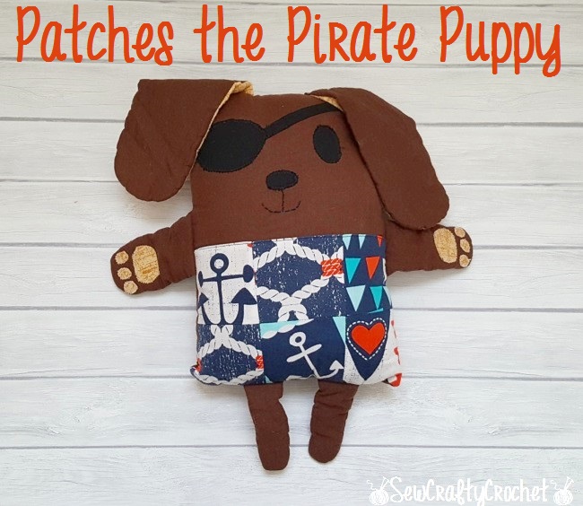 Patches the Pirate Puppy - Sew Crafty Crochet