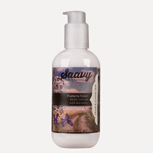 Cassie's Ramblings: Saavy Naturals Plumeria Violet Body Cream