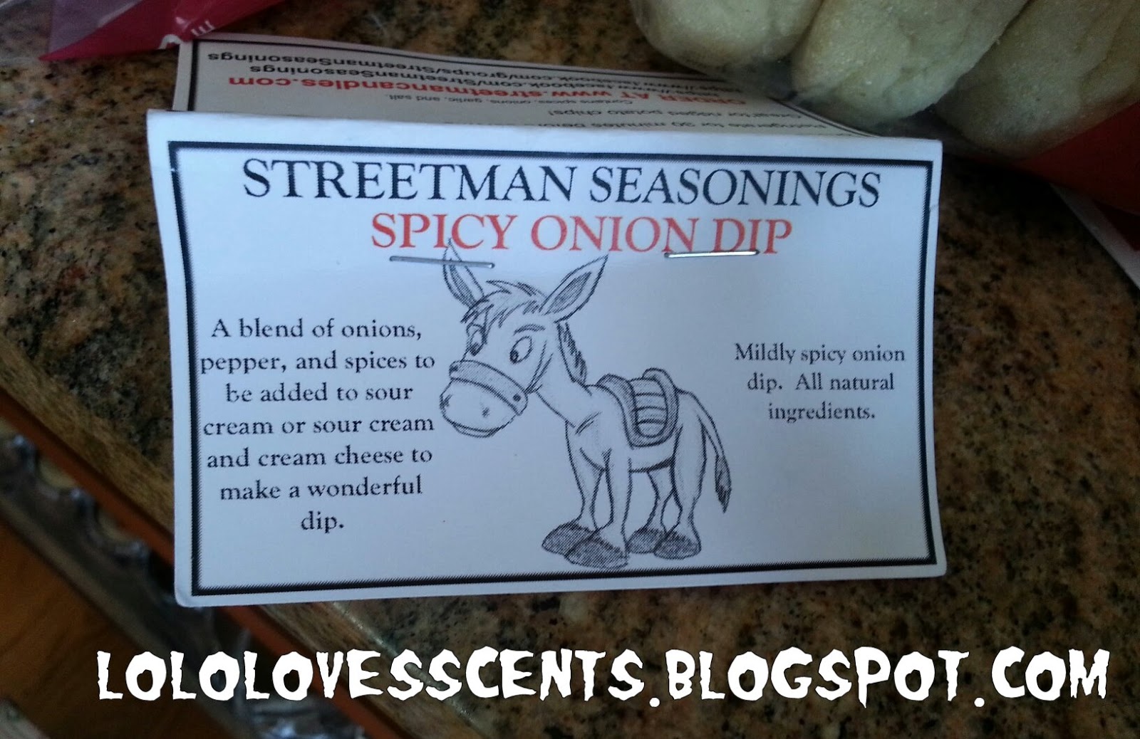 Lolo Loves Scents: Review: Streetman Seasoning's Spicy Onion Dip (Off ...