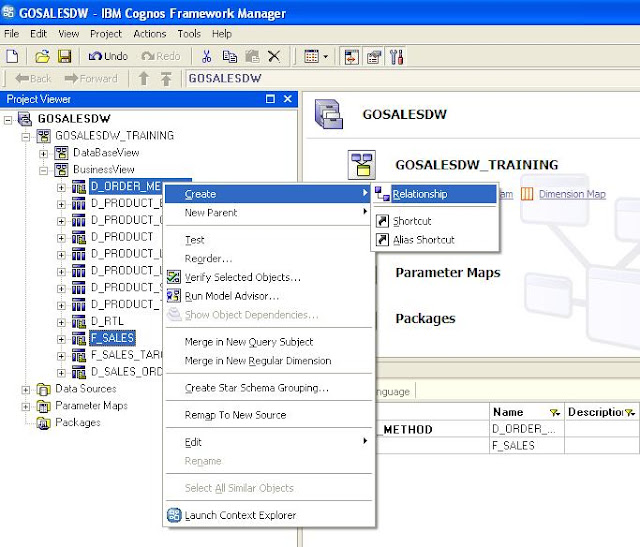 Cognos Blog: How to create a Framework Manager Model and Publish package