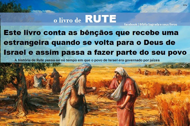 Bíblia Sagrada e seus livros: RUTE - o 8° livro do Antigo Testamento