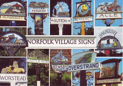 The World in Postcards - Sabine's Blog: Norfolk Village Signs, UK