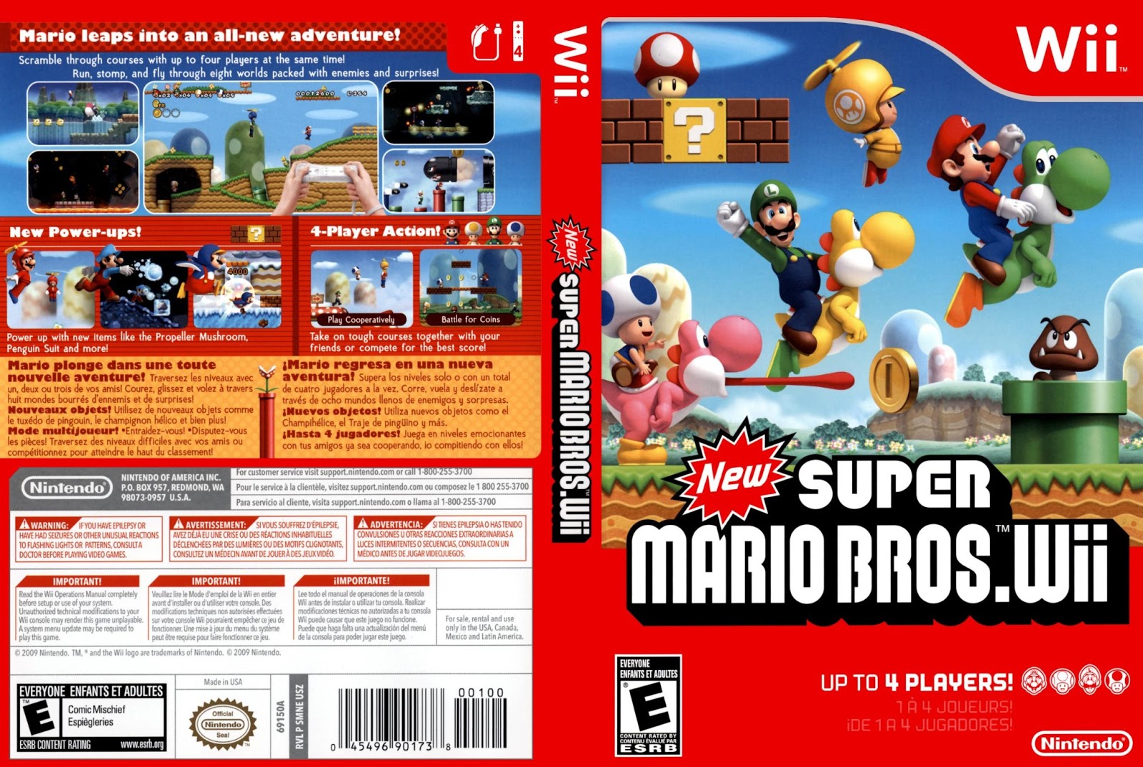 Capa do Jogo Super Mario Bros Wii Capas de DVDs - Capas de Filmes e ...