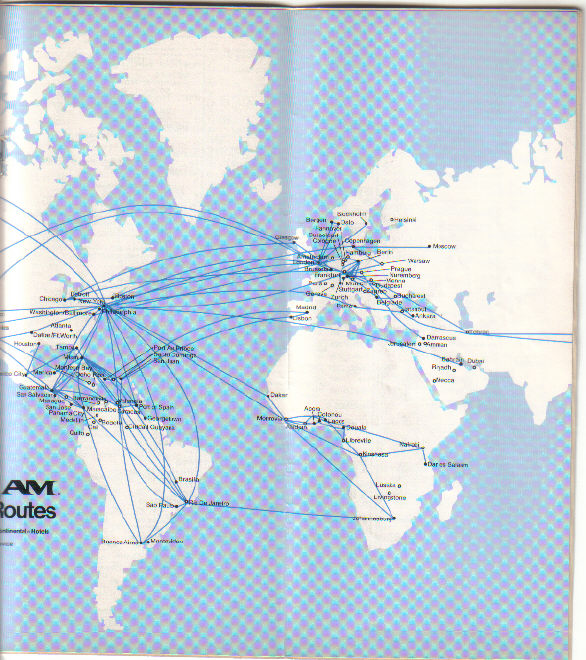 myairlinetimetables: Pan Am Spring & Summer 1977