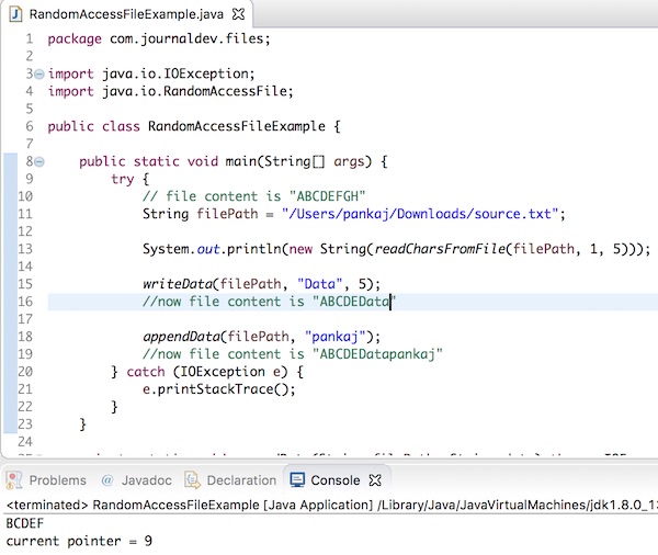 LA ENTRADA / SALIDA EN JAVA