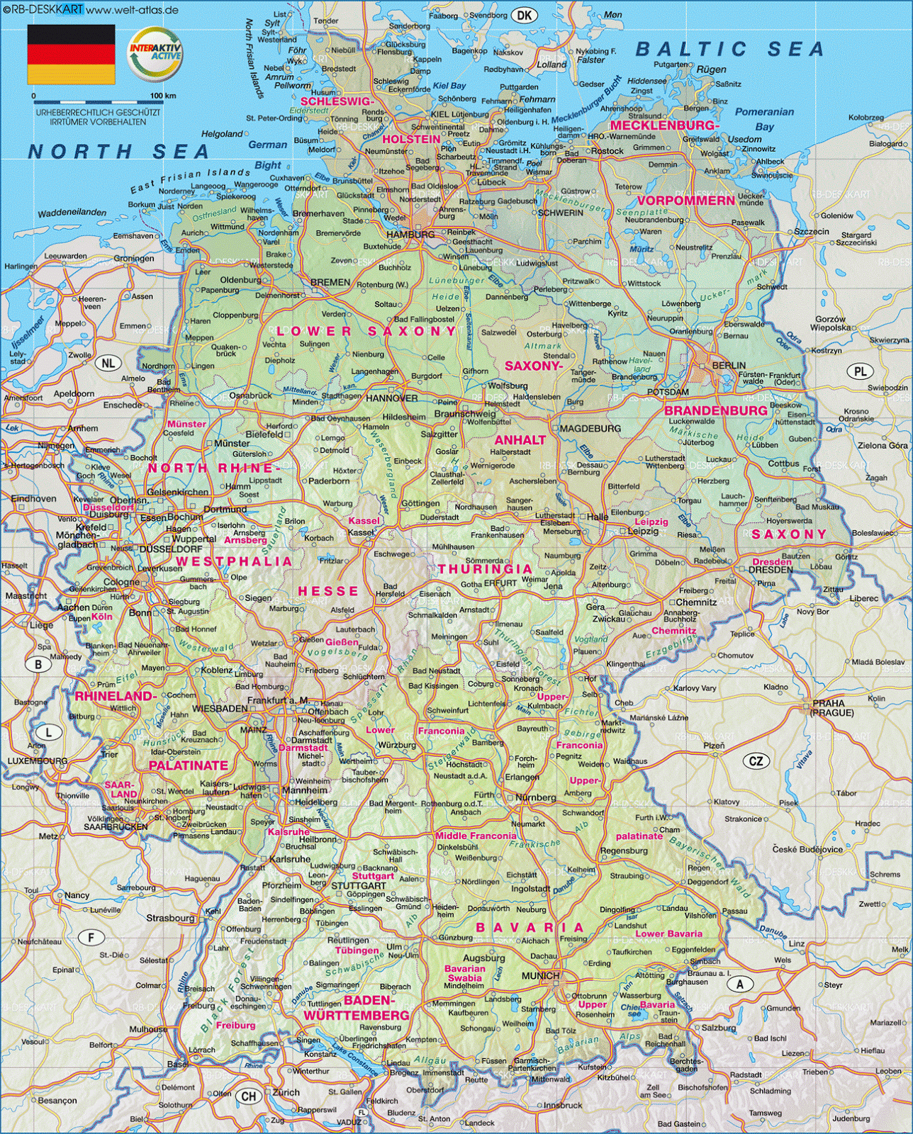 Mapa De Alemania