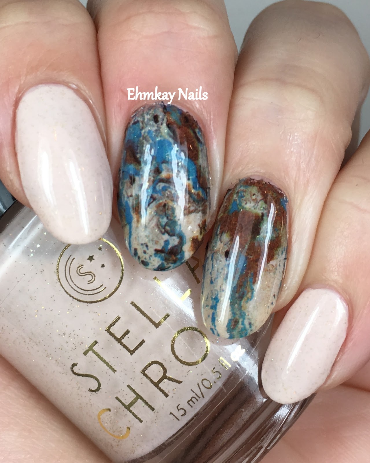 ehmkay nails: Alabaster Nail Art with Born Pretty Water Decals
