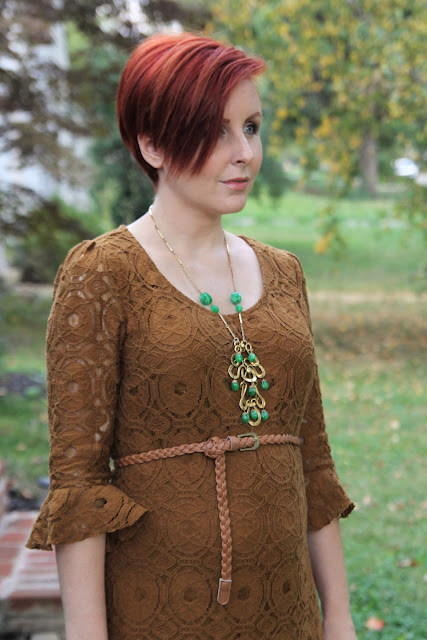 Thrift and Shout: Cute Outfit of the Day: A Perfect Fall Dress