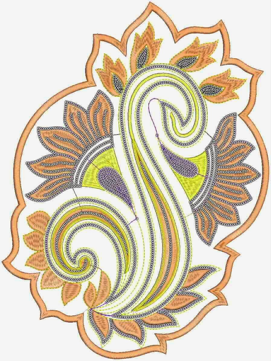 EmbDesignTube: Wedding | Party Wear Embroidery Patch Designs