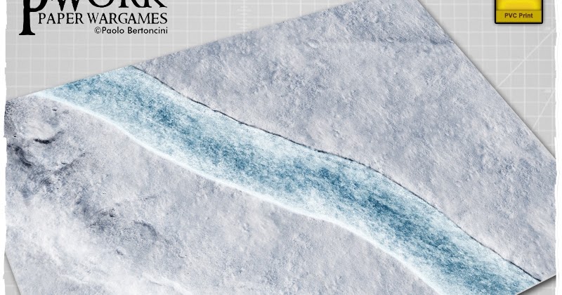 Wargame News and Terrain: Pwork Wargames: Wargame Mat Frosty Plain Released