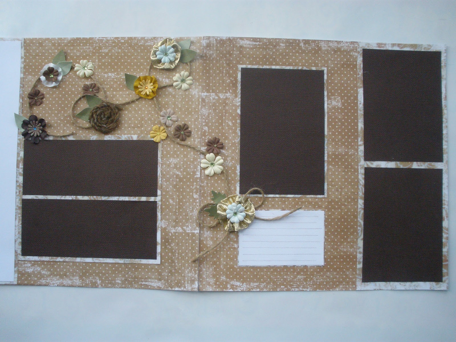Northern Maine Scrappy Girl: On the Menu for Today ---- A Brown Layout ...