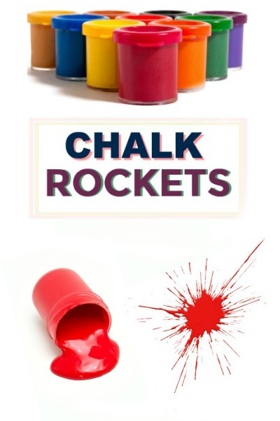 Chalk Rockets for Kids