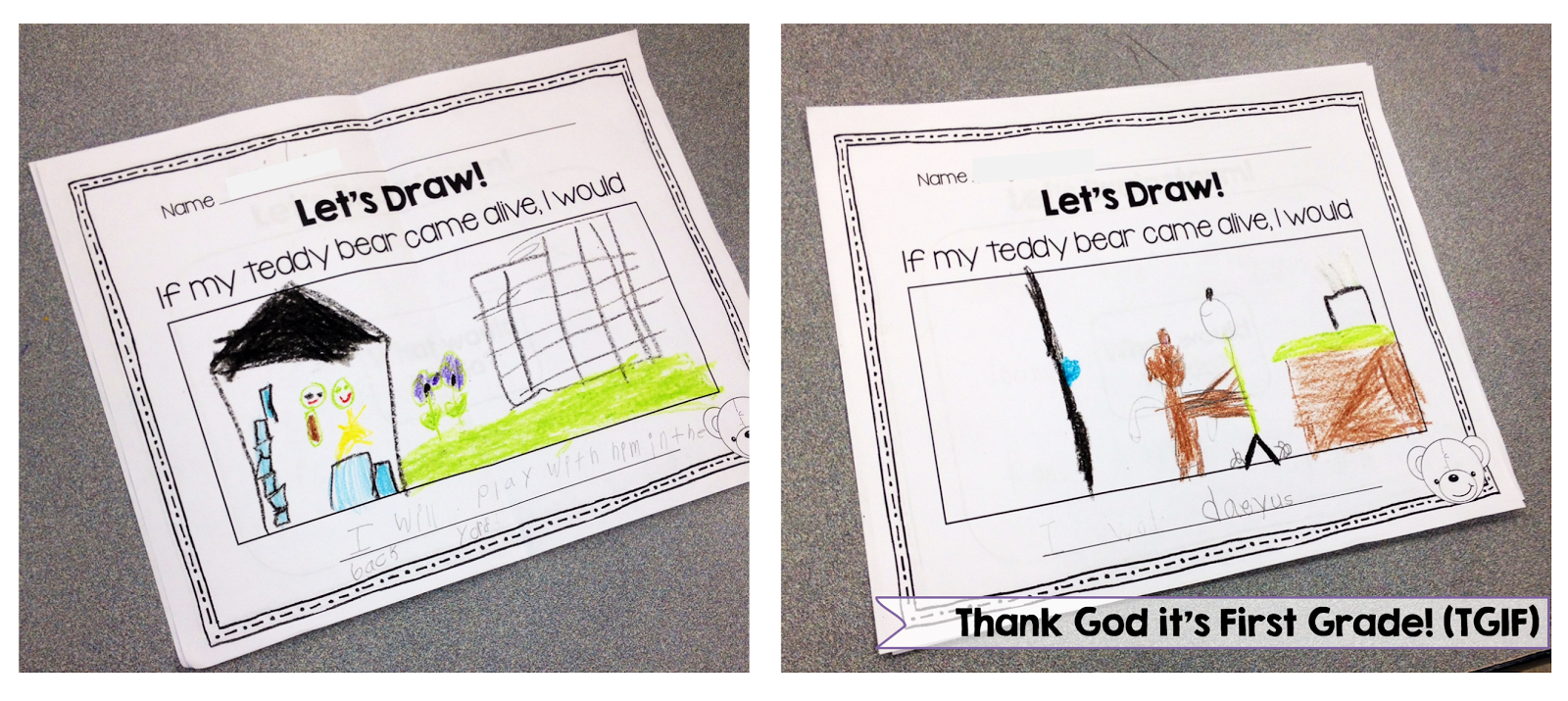 Writing Activities for Kindergarten and First Grade - Write from the ...
