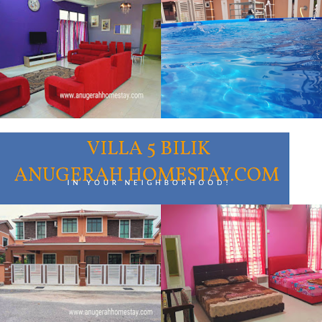 - Villa 5 Bilik ada Kolam Renang - ~ Homestay Melaka n Homestay di ...
