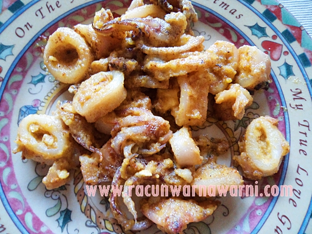 Resep: Cumi Balur Pasta Telur Asin - Racun Warna-Warni