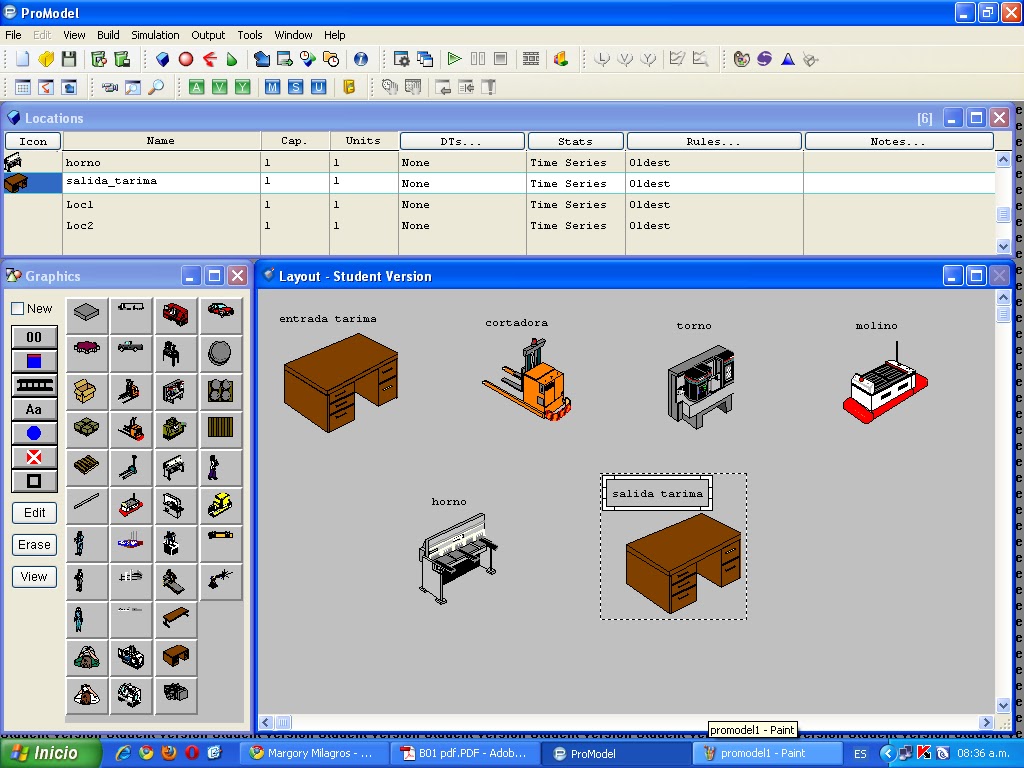 Estudio del Trabajo UCV: CLASE Nª 2 SIMULACION DE PROMODEL