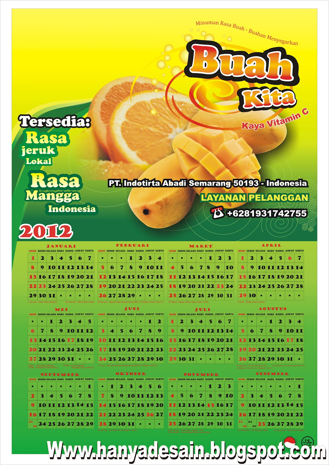 Hanya Desain: Desain Produk Minuman Buah