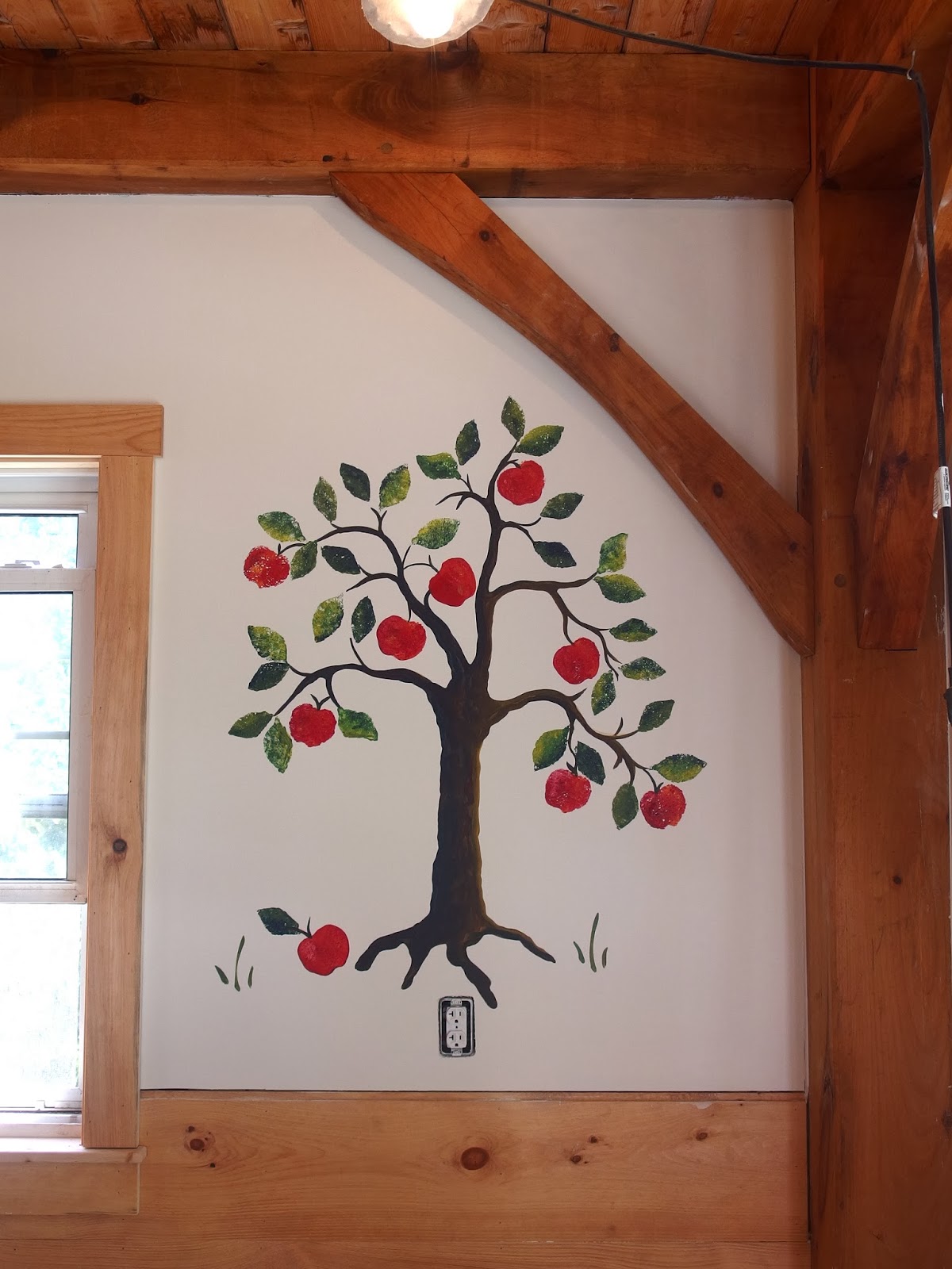 Sweetest Hue: Apple tree mural