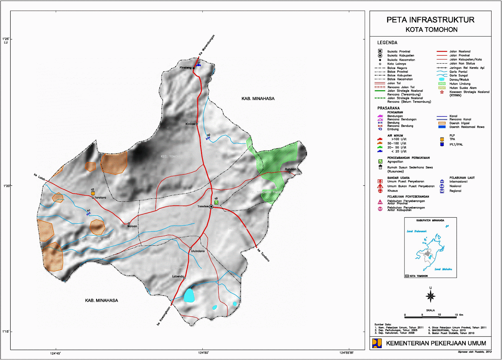 Peta Kota: Peta Kota Tomohon
