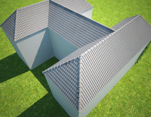 How to quickly make a 3d roof | CG TUTORIAL