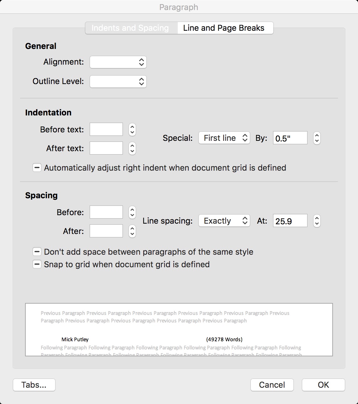 Mick Putley: Correct Formatting for Submitting Manuscripts to Publishers