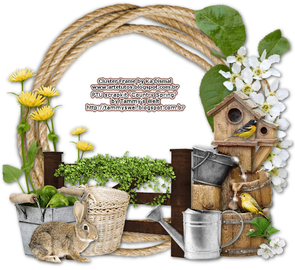 Art e Tutos: Country Spring (PTU) - Com Cluster Frame (FTU)
