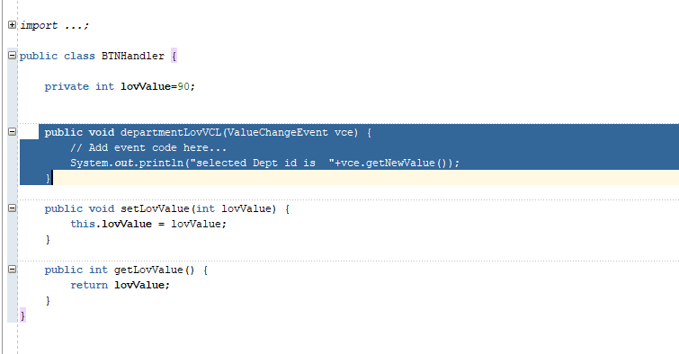 Oracle Adf Set Default Value Of Selectonechoice From Bean In Adf 12c