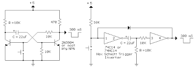 NTE Electronics Circuit: 555 timer Mono stable (one shot) circuit