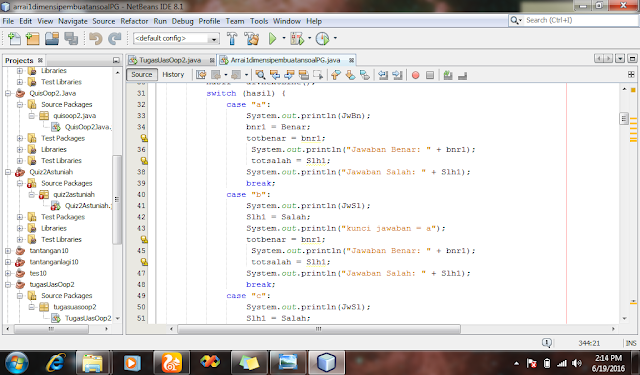 Tutorial membuat soal pilihan ganda menggunakan array 1 dimensi pada ...
