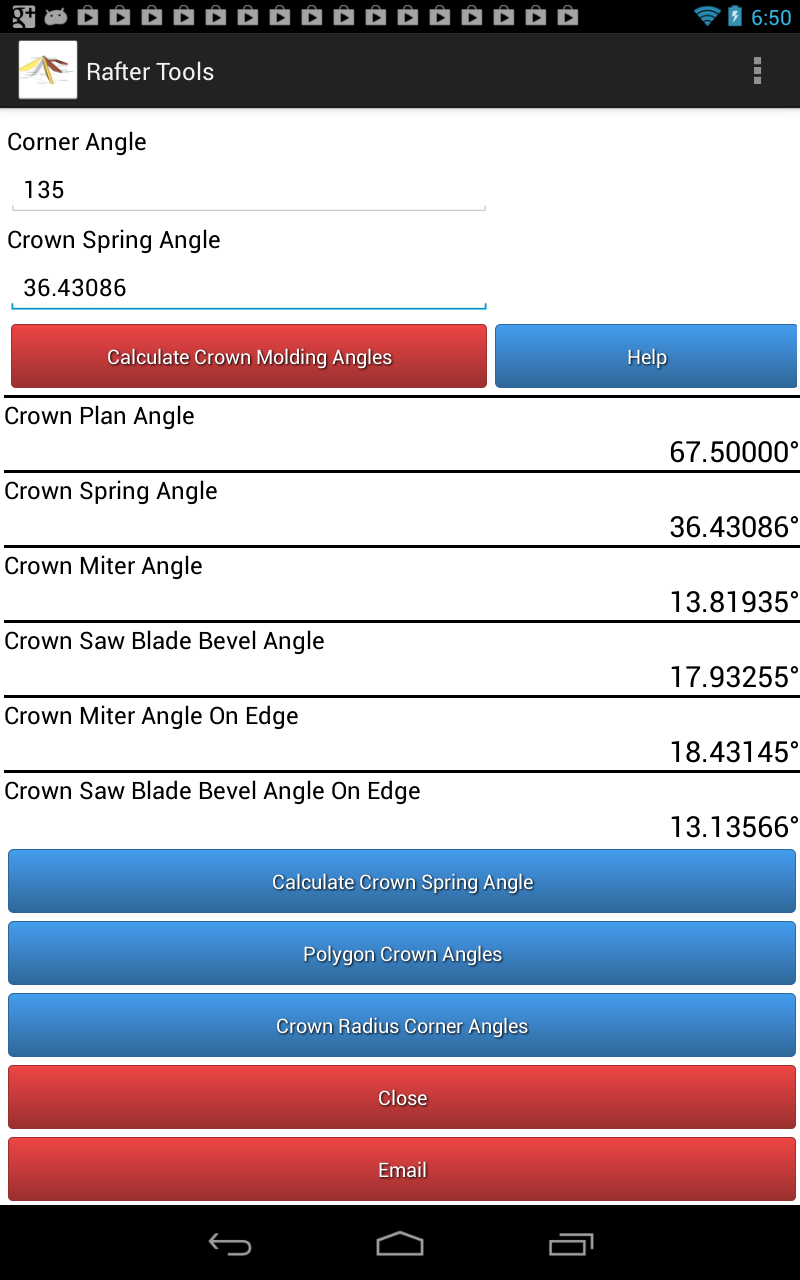 Roof Framing Geometry: Polygon Crown Molding Miter Angles and Bevel Angles