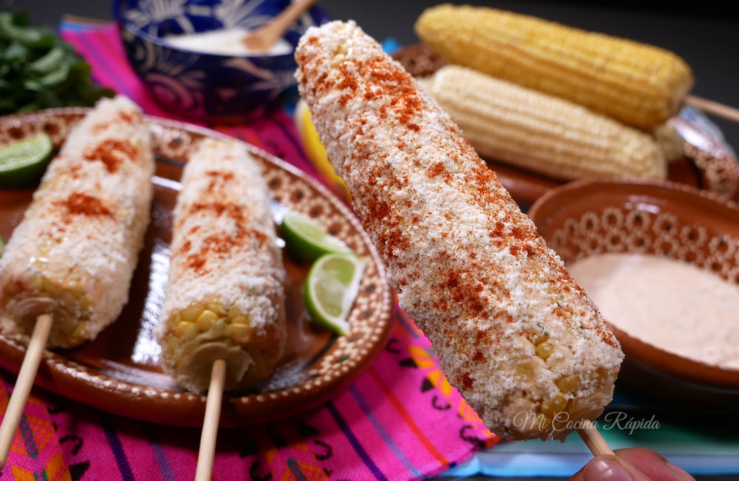 Elotes al Estilo Mexicano - Mi Cocina Rápida