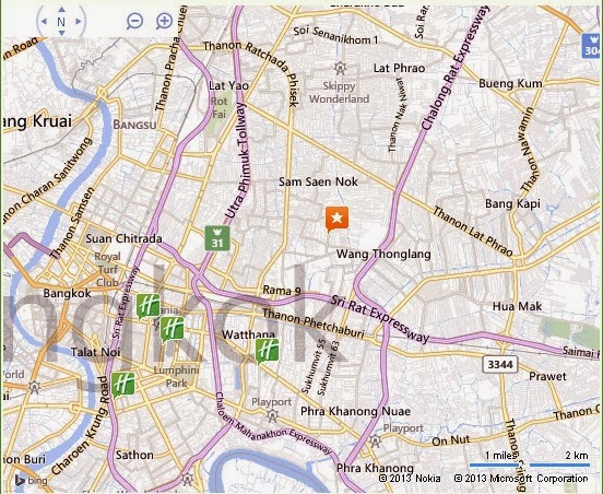 Detail Ratchada Night Bazaar Bangkok Location Map | About BTS Bangkok ...