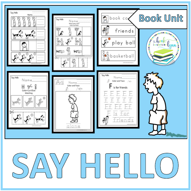 SAY HELLO BOOK UNIT ~ Book Units by Lynn