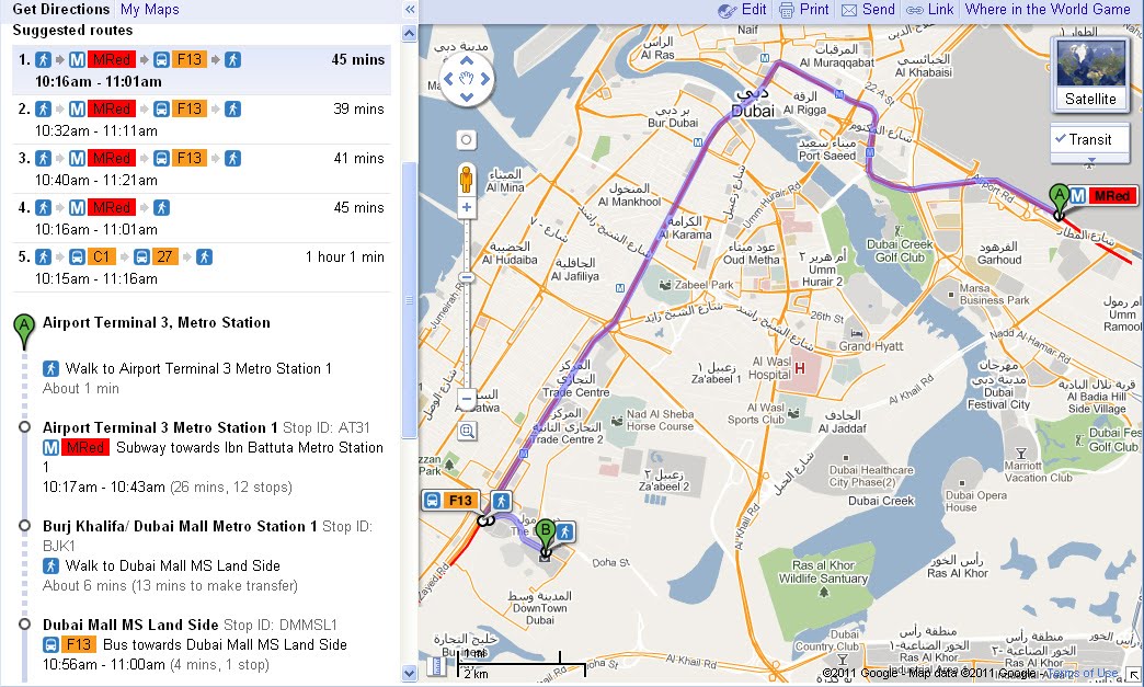 Dubai Constructions Update by Imre Solt: RTA: Public transport info ...