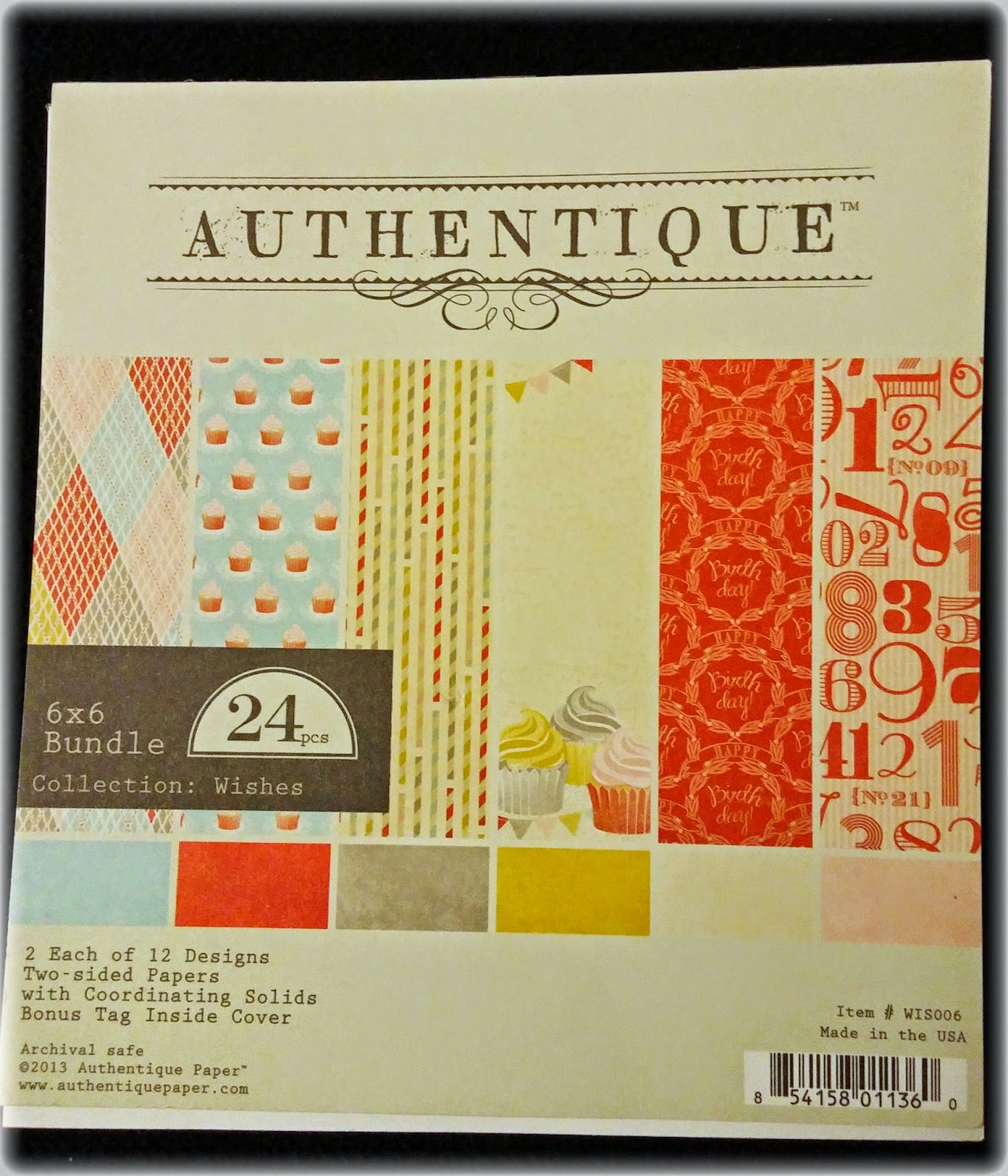 airbornewife's stamping spot: 24 cards from one Authentique 6 x 6 Paper ...
