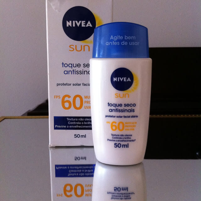 Protetor Solar Facial Toque Seco Antissinais FPS 60 - Nivea - Vamos ser ...