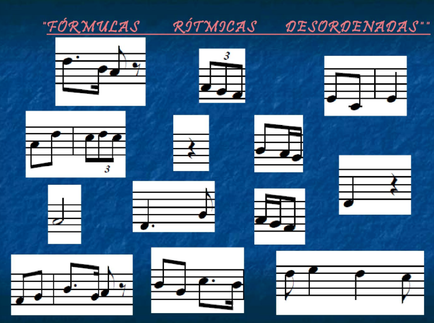 Ritmo y Sonido del Lenguaje Musical: Dictado para 4º E (nº 7) "Ordenar ...