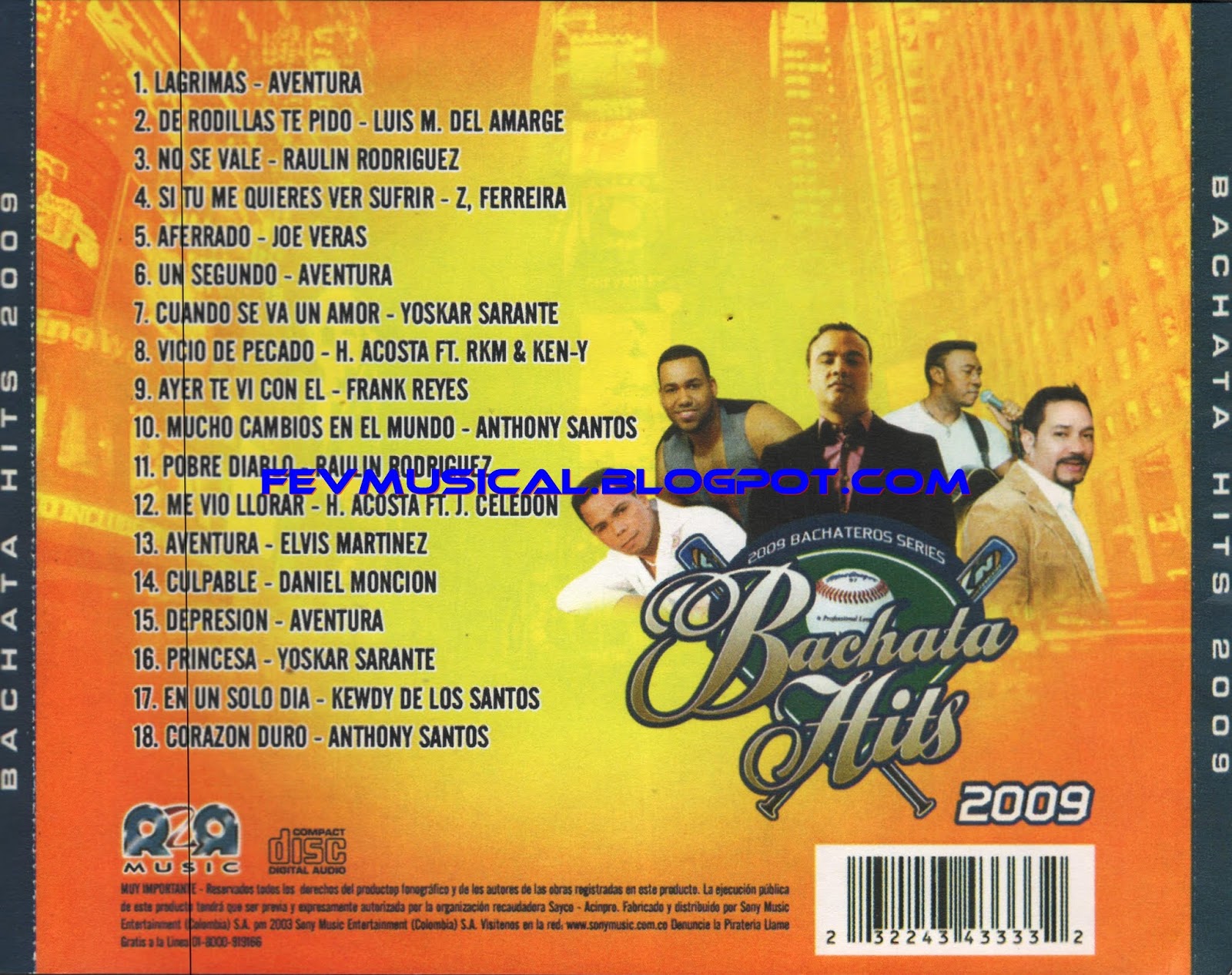 FEV MUSICAL: 2009 - Bachata Hits - 2009 Bachateros Series (RR)