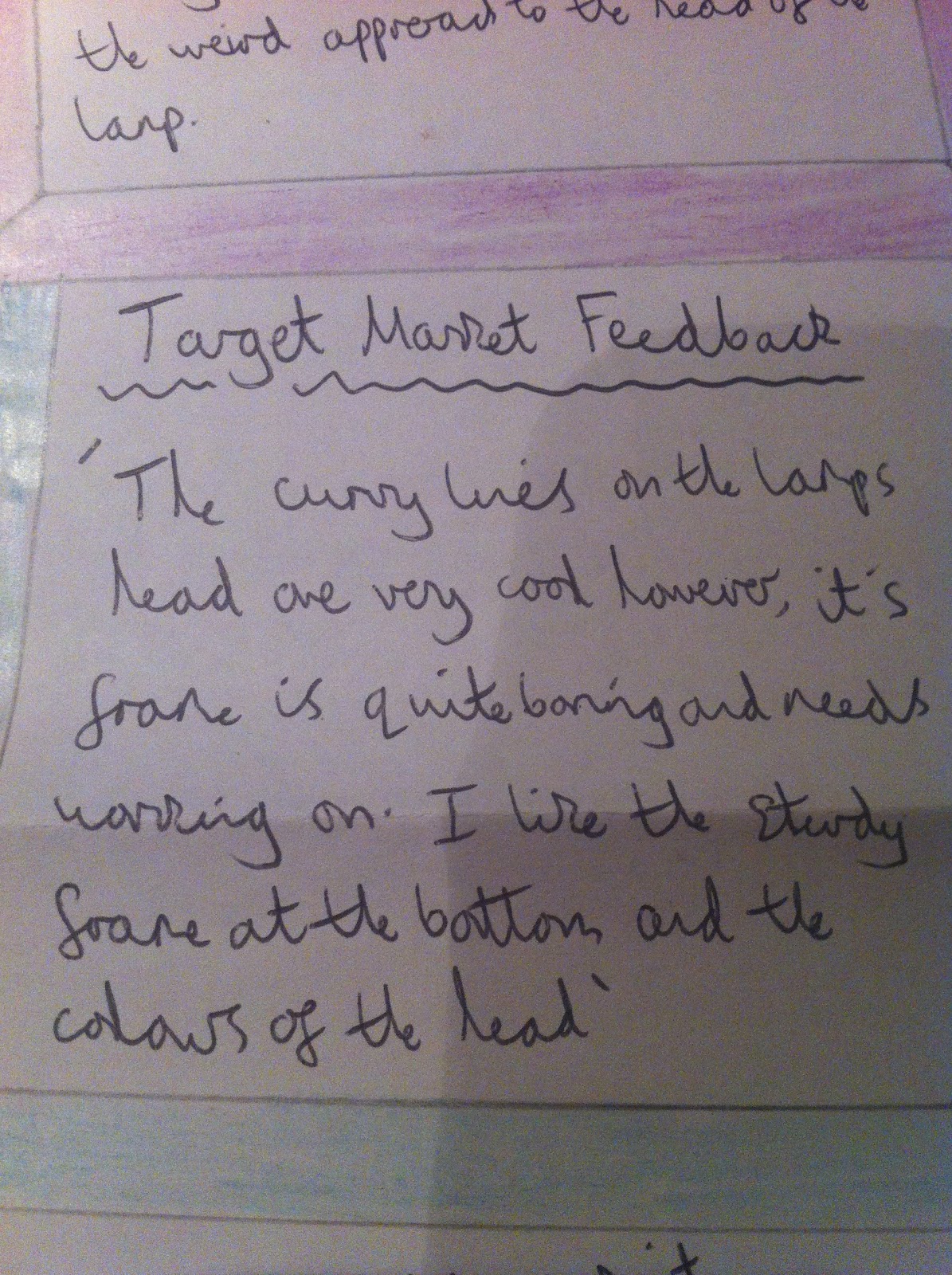 George Partridge Y8 Lamp Project: Final Idea and Explanation