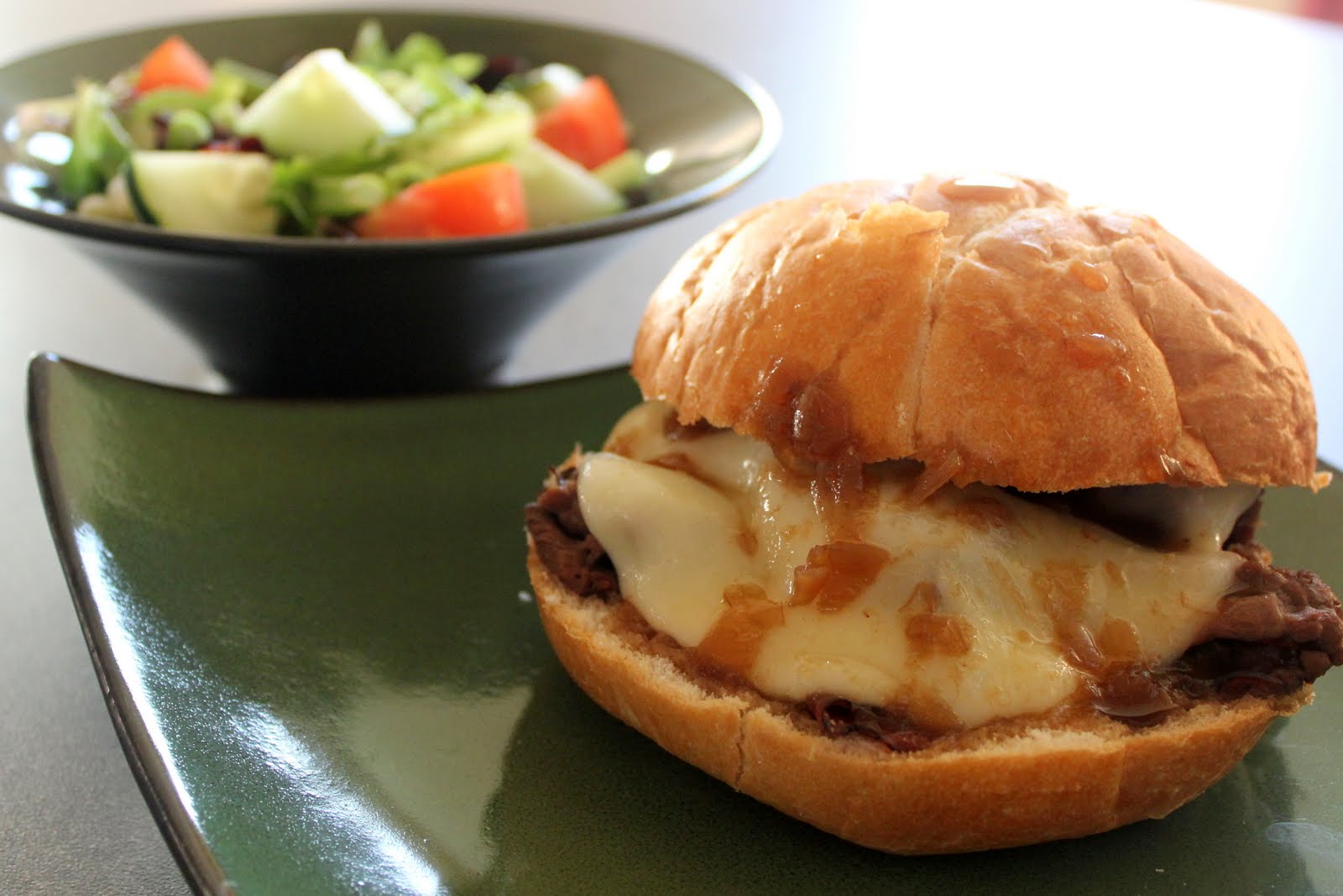 Dripping Roast Beef Sandwiches with Melted Provolone