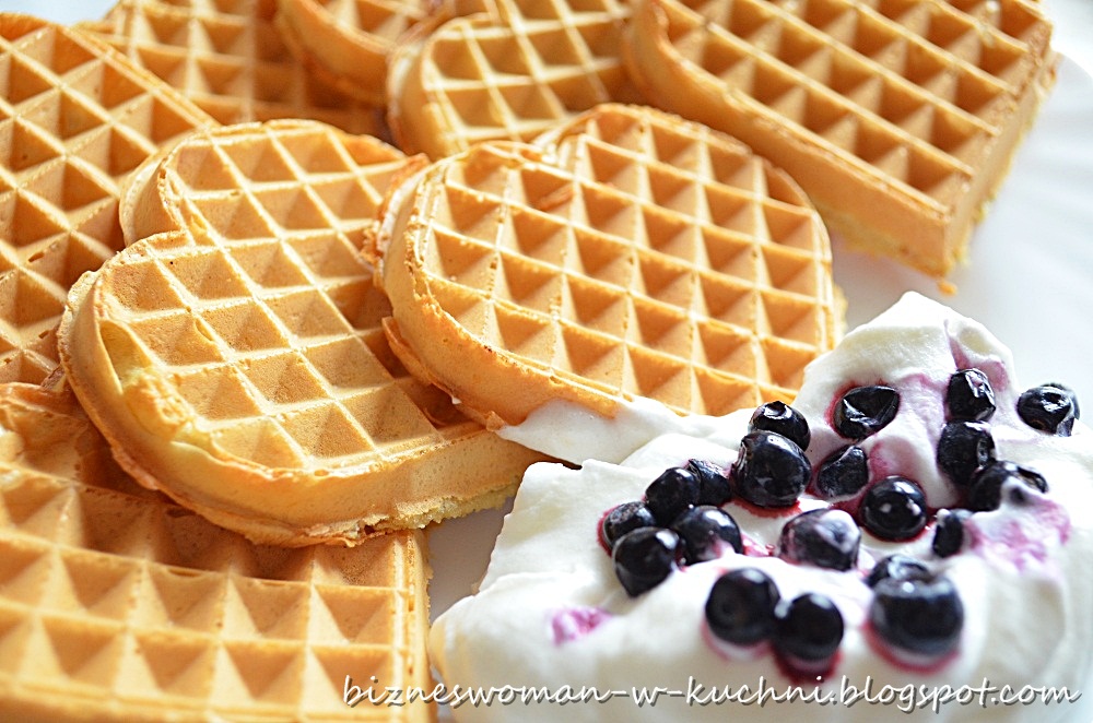 Bizneswoman w kuchni: Chrupiące gofry serduszka