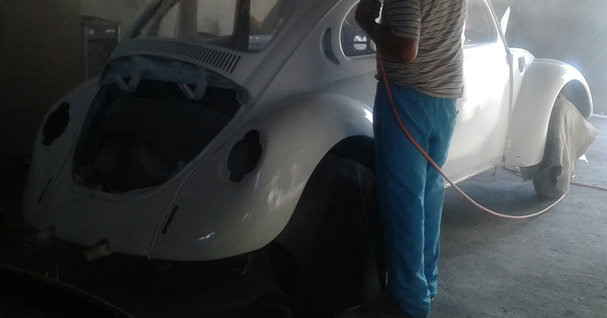 Carros Podres: Fusca sendo pintado