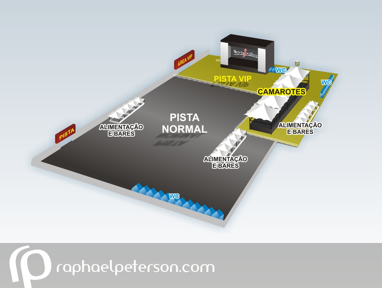raphael peterson: Mapa show luan Santana
