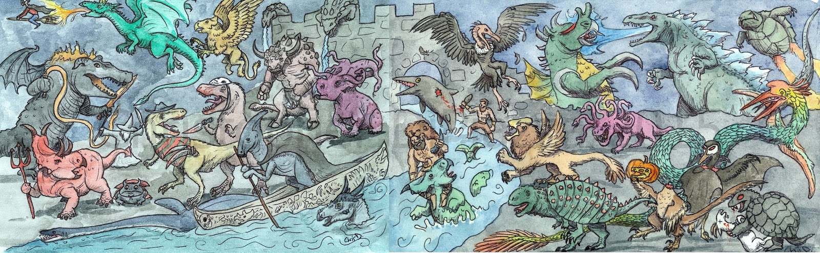 Prehistoric Beast of the Week: Halloween 2015: Thirteen More Monsters