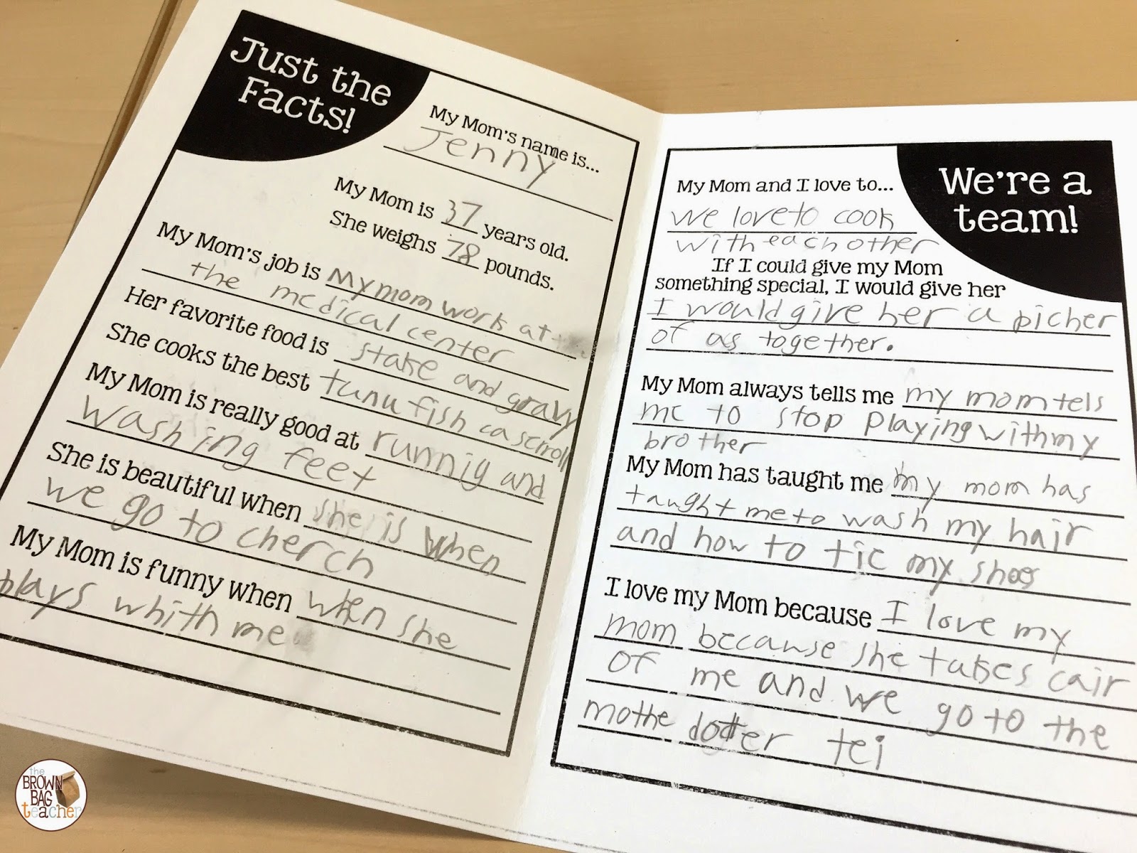 Mother's Day Ideas: 1st Grade - The Brown Bag Teacher