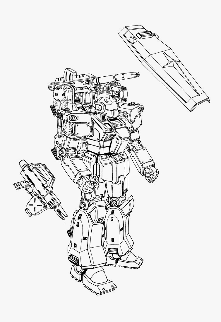 Gundam Thunderbolt Series Line Art